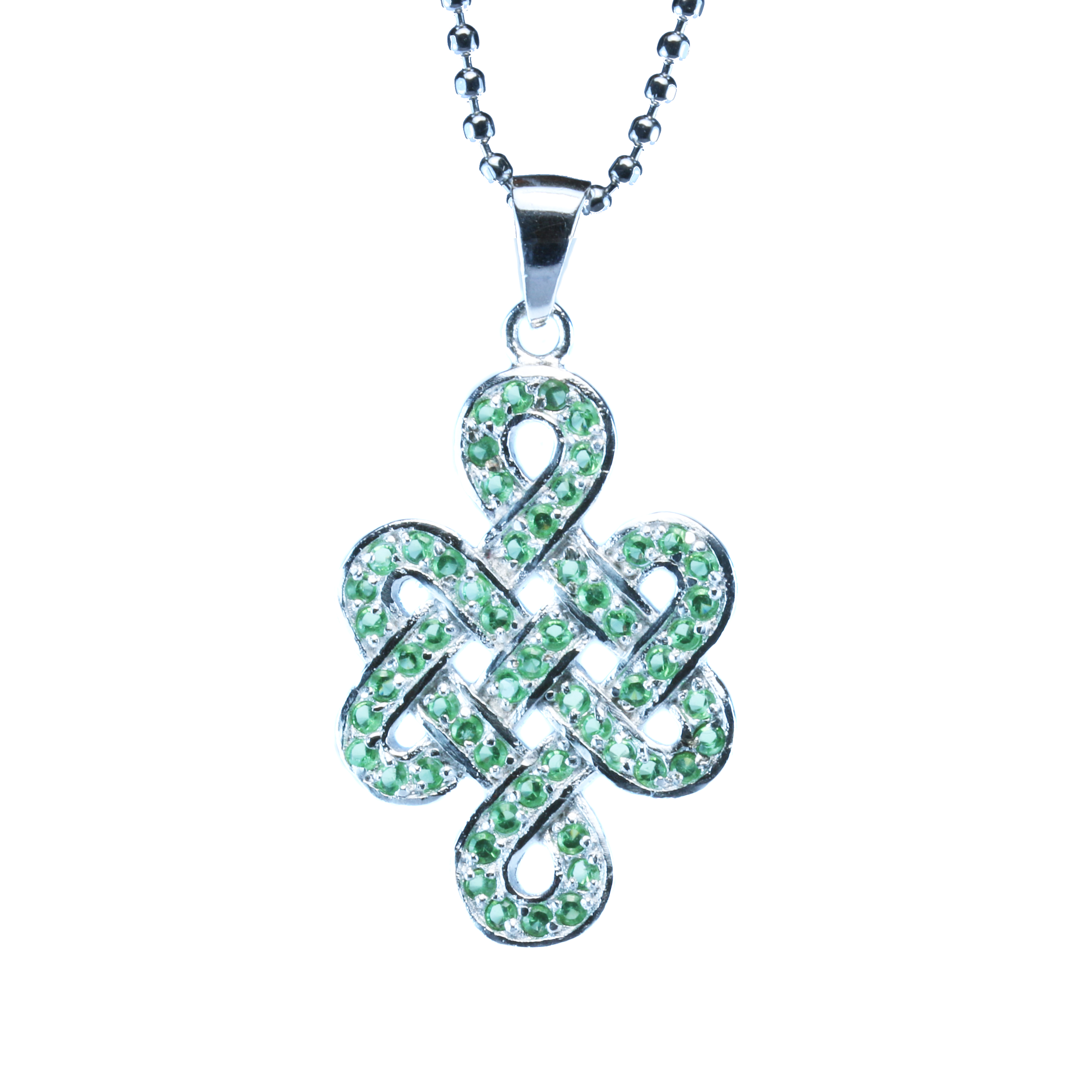 Crystal Mystic Knot Pendant (Standard) - 8Treasures