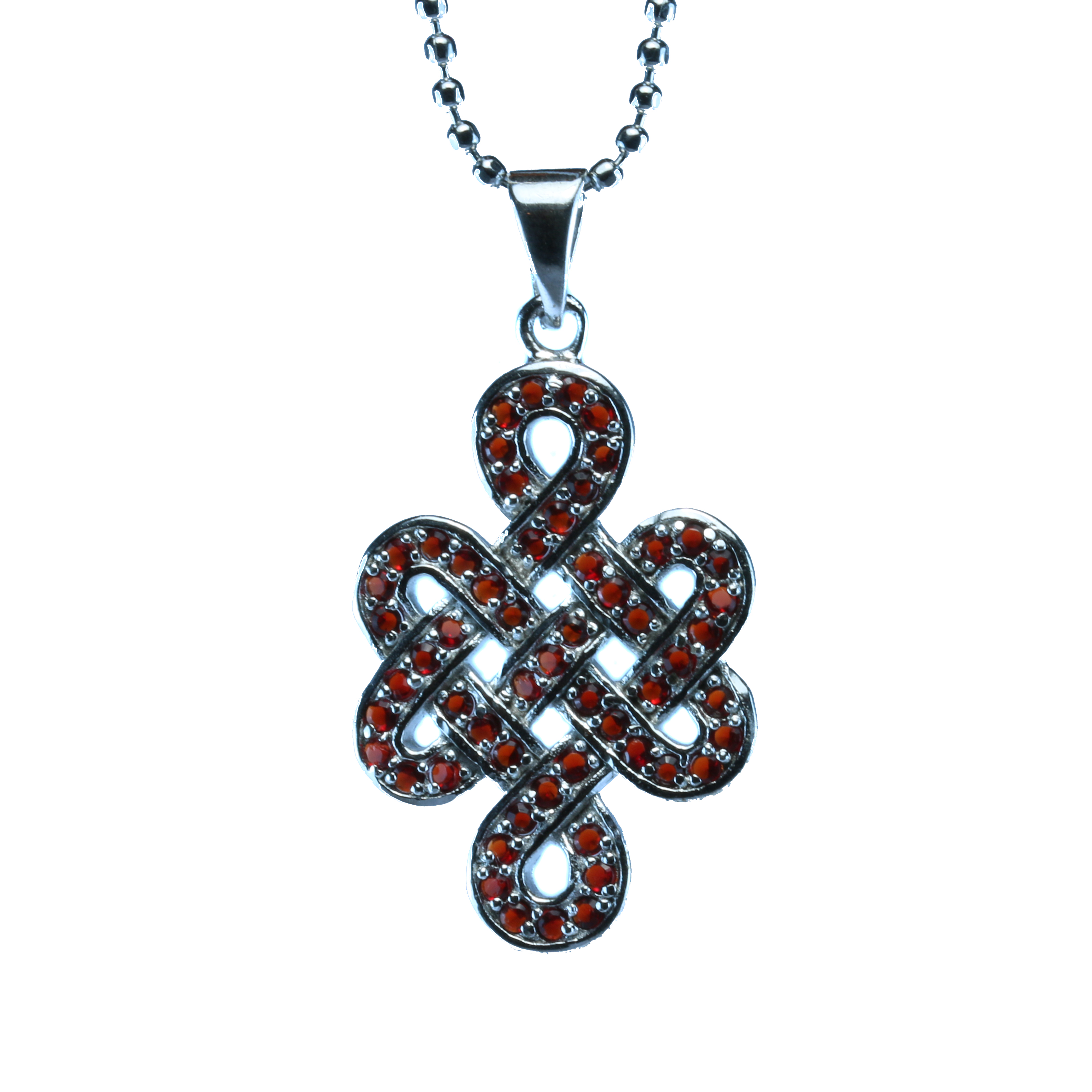 Crystal Mystic Knot Pendant (Standard) - 8Treasures